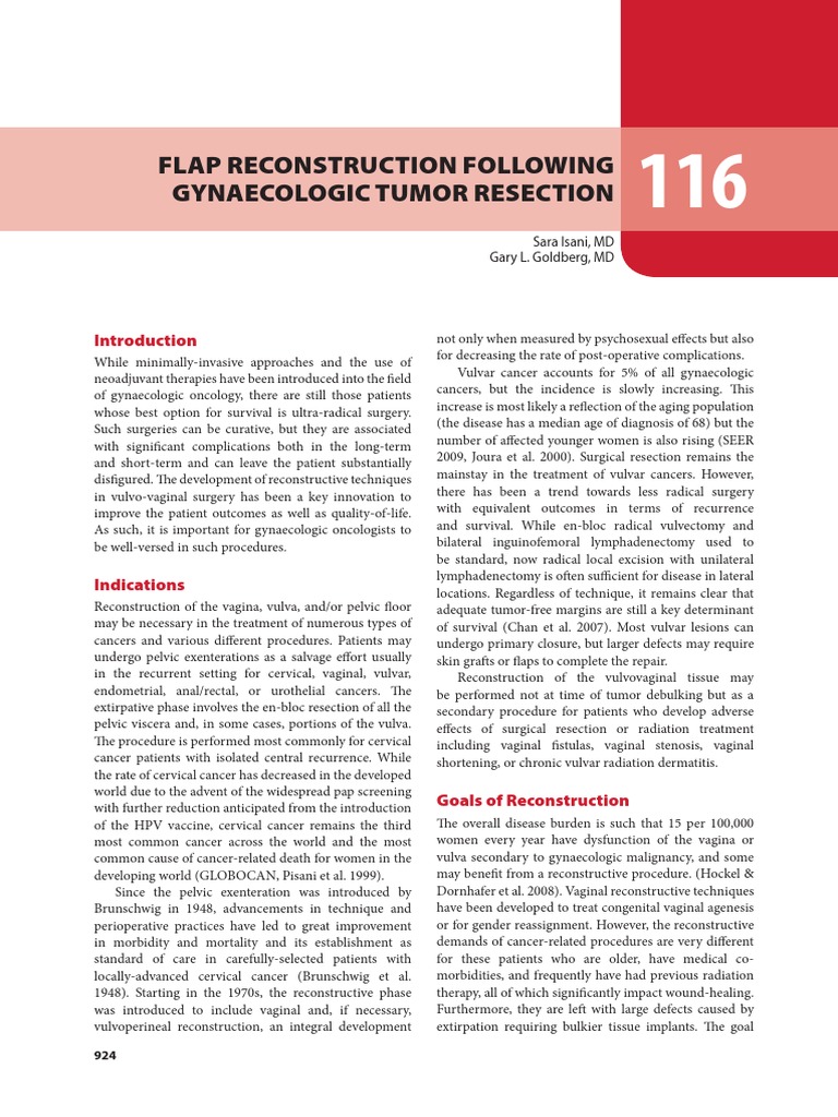 Flap Reconstruction | PDF | Cervical Cancer | Vagina