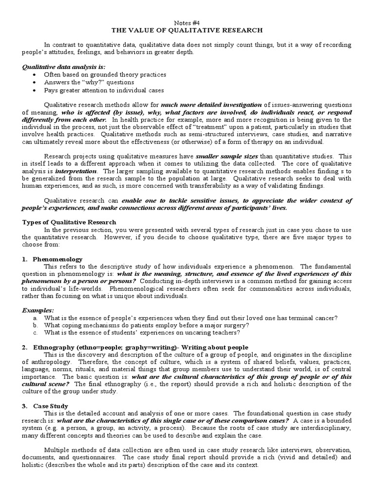 Midterm Notes-4 | PDF | Qualitative Research | Quantitative Research