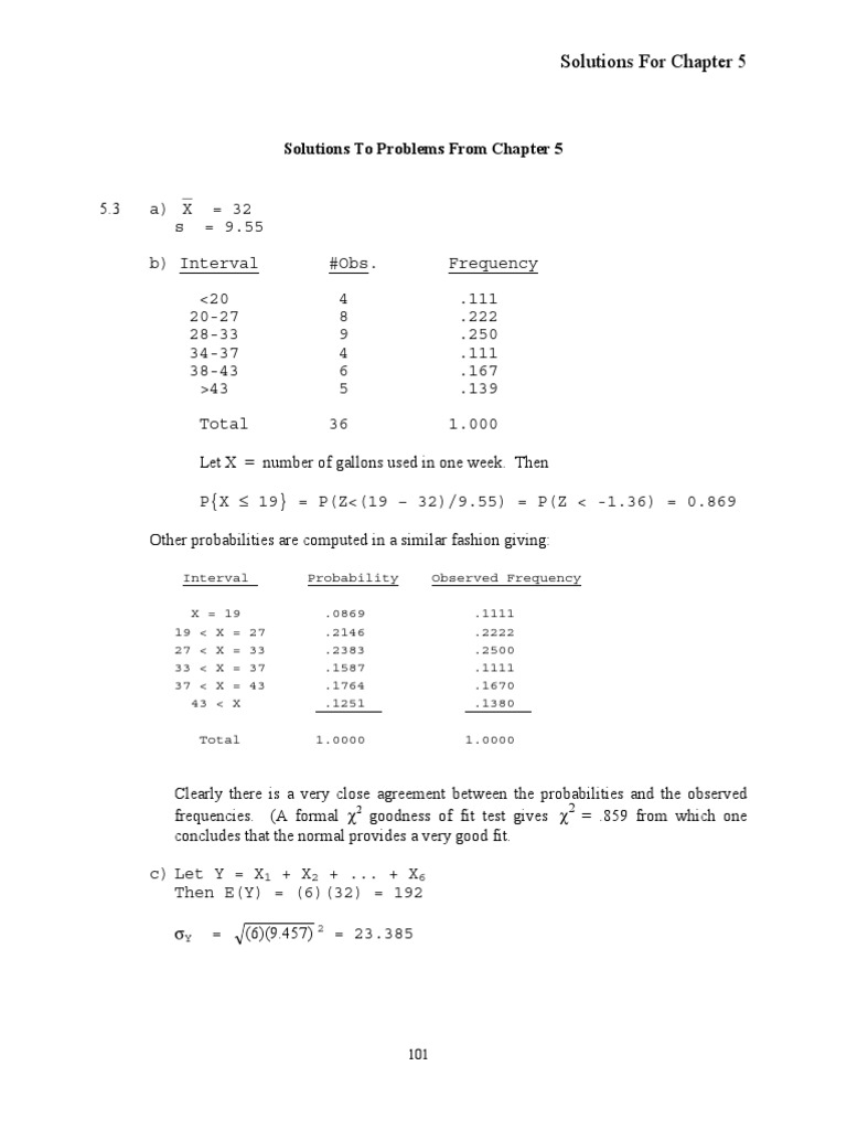 Solution Chapter5 | PDF | Variance | Statistical Theory
