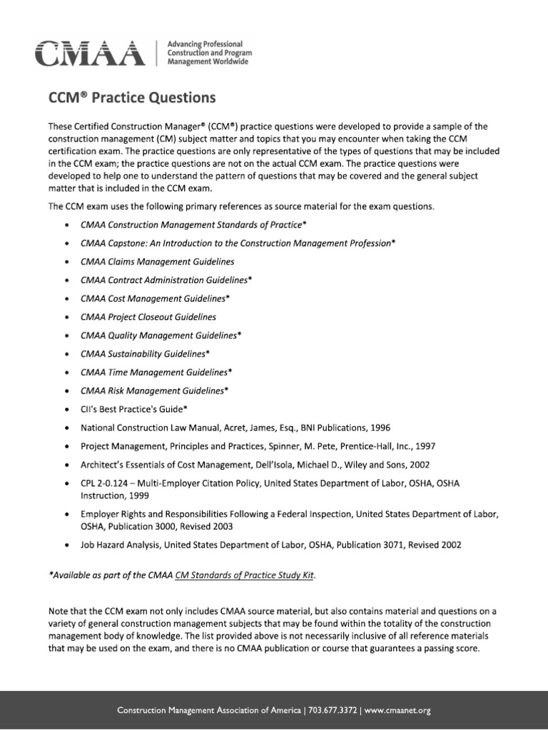 Practice Exam Introduction | PDF