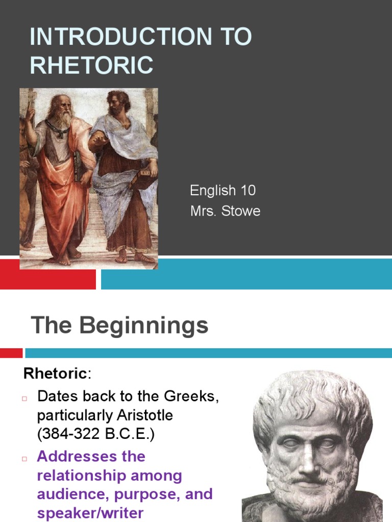 Introduction to Rhetoric Overview | PDF | Rhetoric | Public Speaking