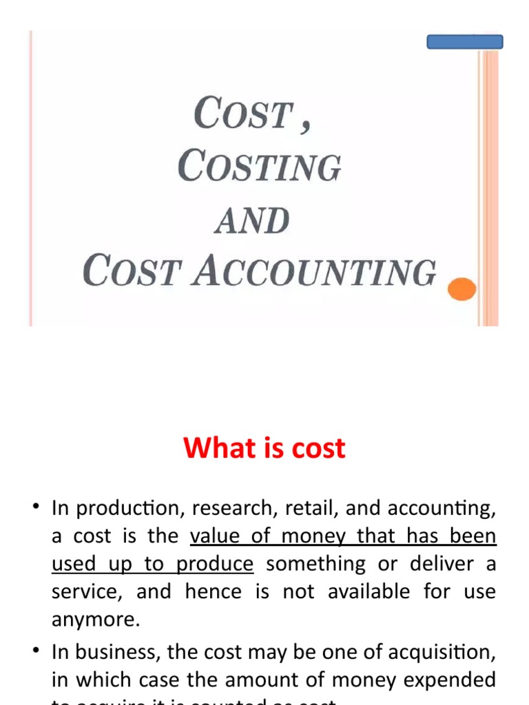 Cost Accounting | PDF | Financial Accounting | Cost