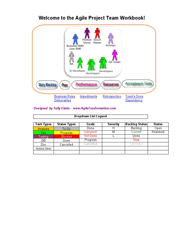 Agile Project Excel Template | PDF