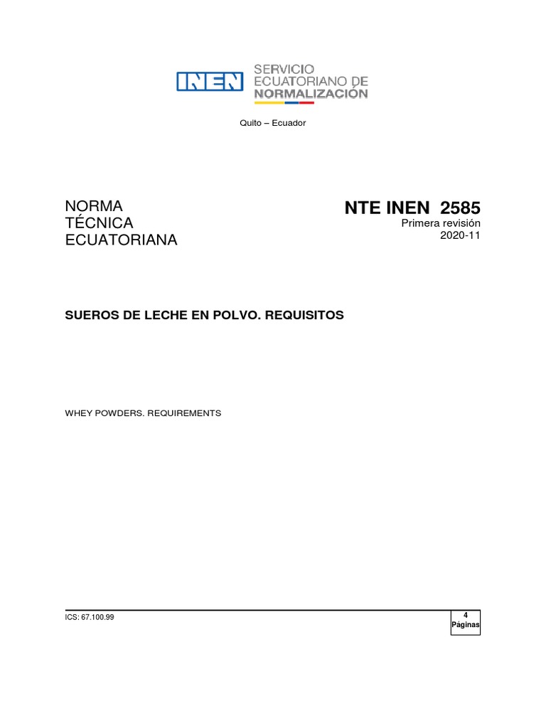 Nte Inen 2585 | PDF