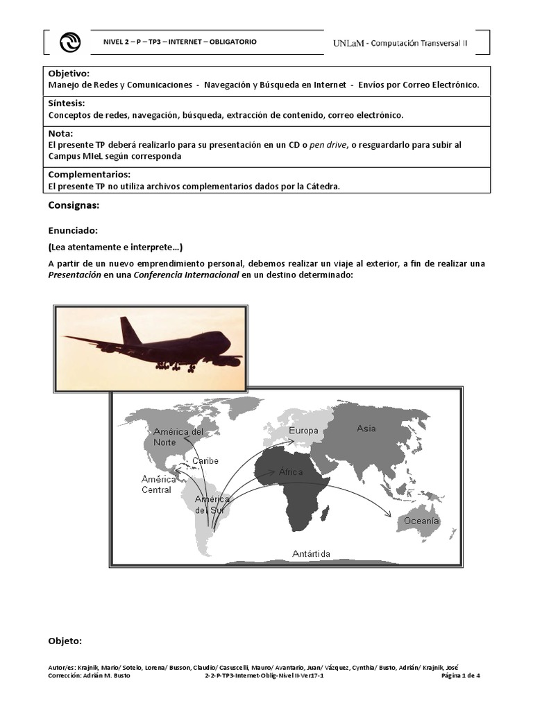 2 2 P TP3 Internet Oblig Nivel II Ver17 1 | PDF | Internet | Archivo de computadora