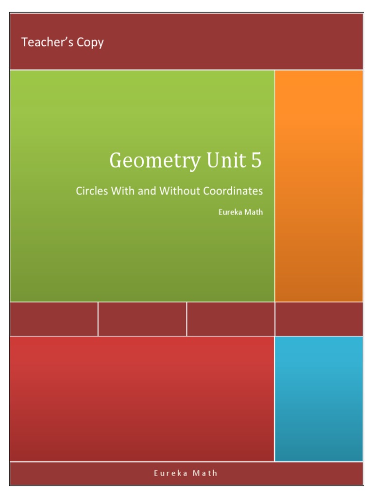 Teacher S Copy. Geometry Unit 5. Circles With and Without Coordinates ...