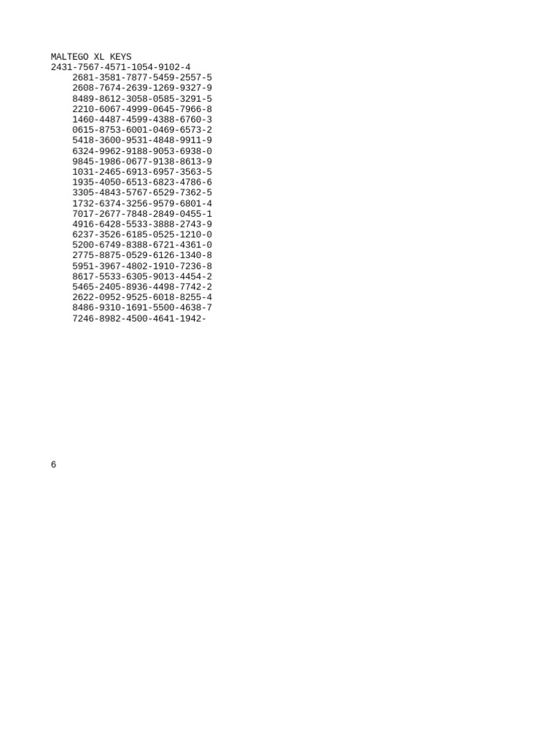 Maltego Keys | PDF