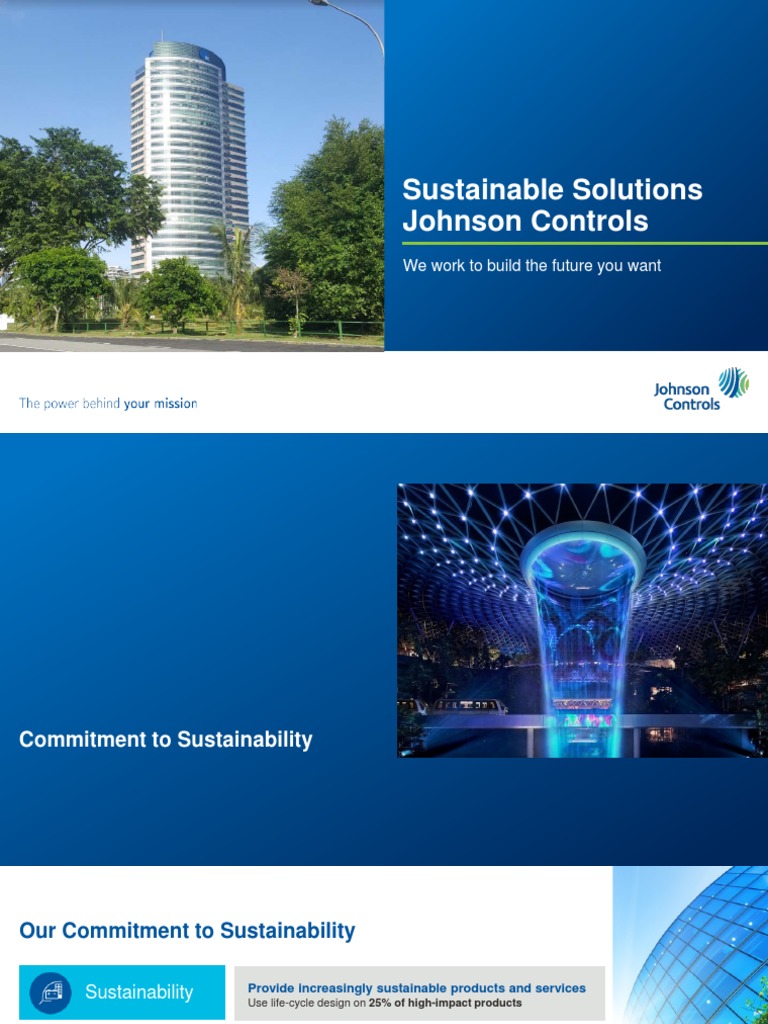 Sustainable Solutions Johnson Controls: We Work To Build The Future You ...