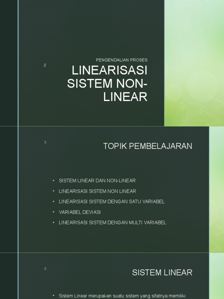 Linearization of Non-Linear Systems | PDF
