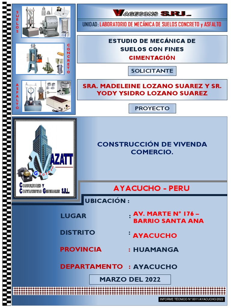 01 - Ems - Vivienda Comercio - Impre | PDF | Fundación (Ingeniería) | Mecánica de suelos