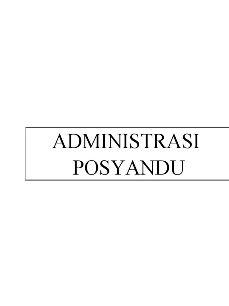 Format Sip Posyandu | PDF
