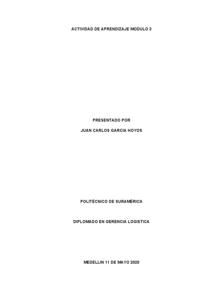 ACTIVIDAD DE APRENDIZAJE MODULO 3 Entregable | PDF ACTIVIDAD DE APRENDIZAJE MODULO 3 Entregable | PDF