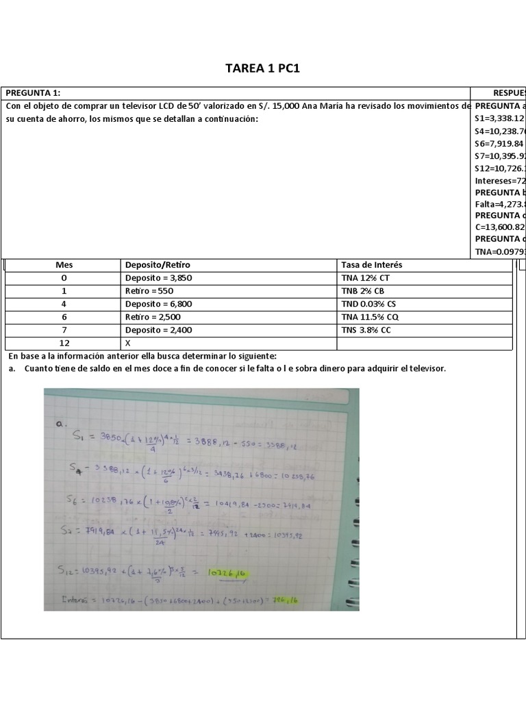 Tarea 1 PC1 2020-2 | PDF | Economía monetaria | Servicios financieros