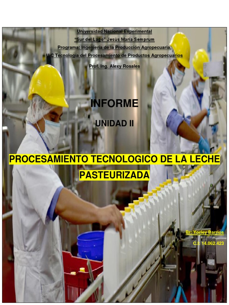 Leche Pasteurizada | PDF | Leche | Ph