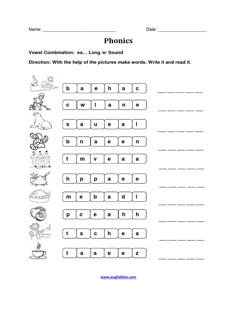 Vowel Combination Worksheets Consonant Vowel Blends Splendid Moms