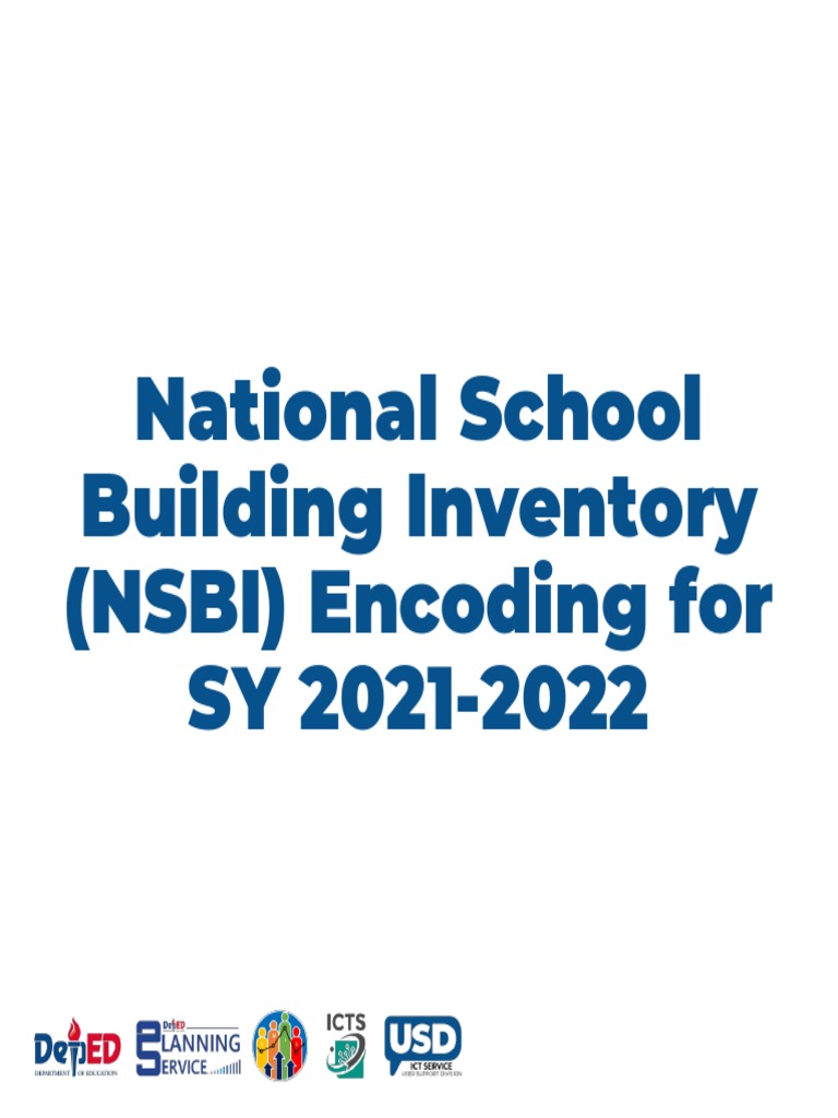 National School Building Inventory (NSBI) Encoding For SY 2021-2022 ...
