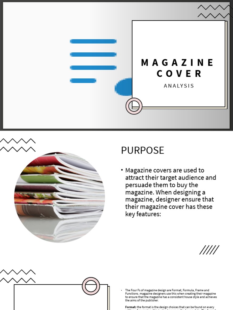 Magazine Cover Analysis Essentials | PDF | Typefaces | Magazines