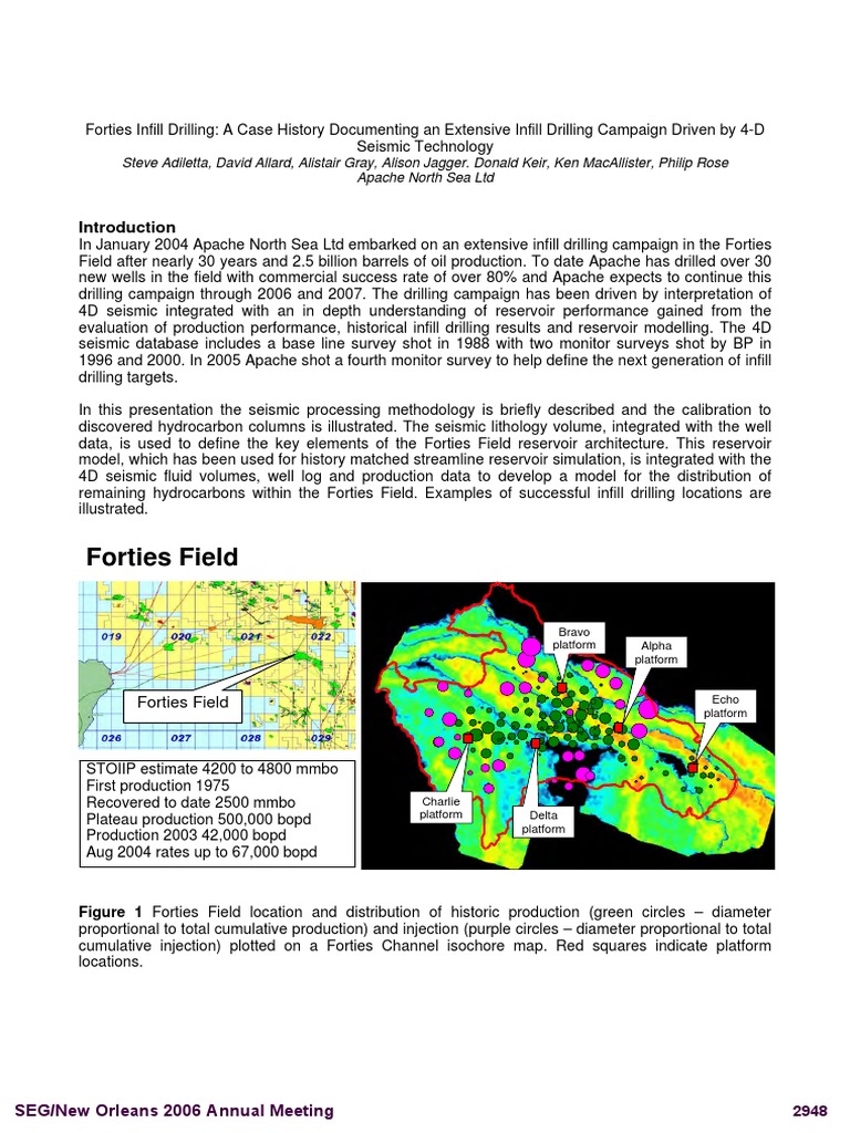 Forties Field infill drilling case study | PDF | Petroleum Reservoir ...