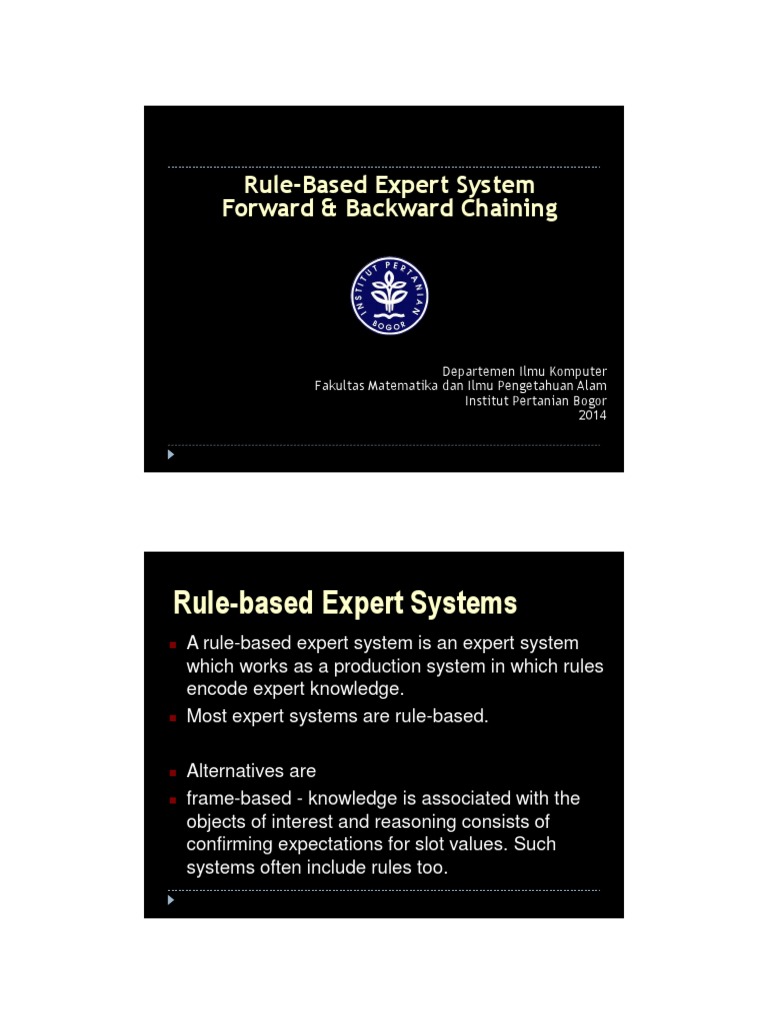 Rule-Based Expert System Forward & Backward Chaining | PDF | Neuropsychological Assessment | Logic