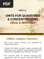 The Mole Cheat Sheet! | PDF | Mole (Unit) | Physical Chemistry