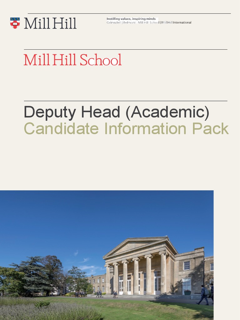 Deputy Head Academic Role Description | PDF | Curriculum
