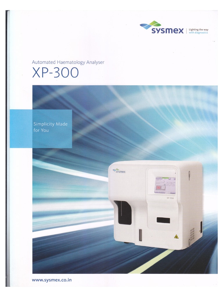 Sysmex XP 300 Haematology Analyzer | PDF