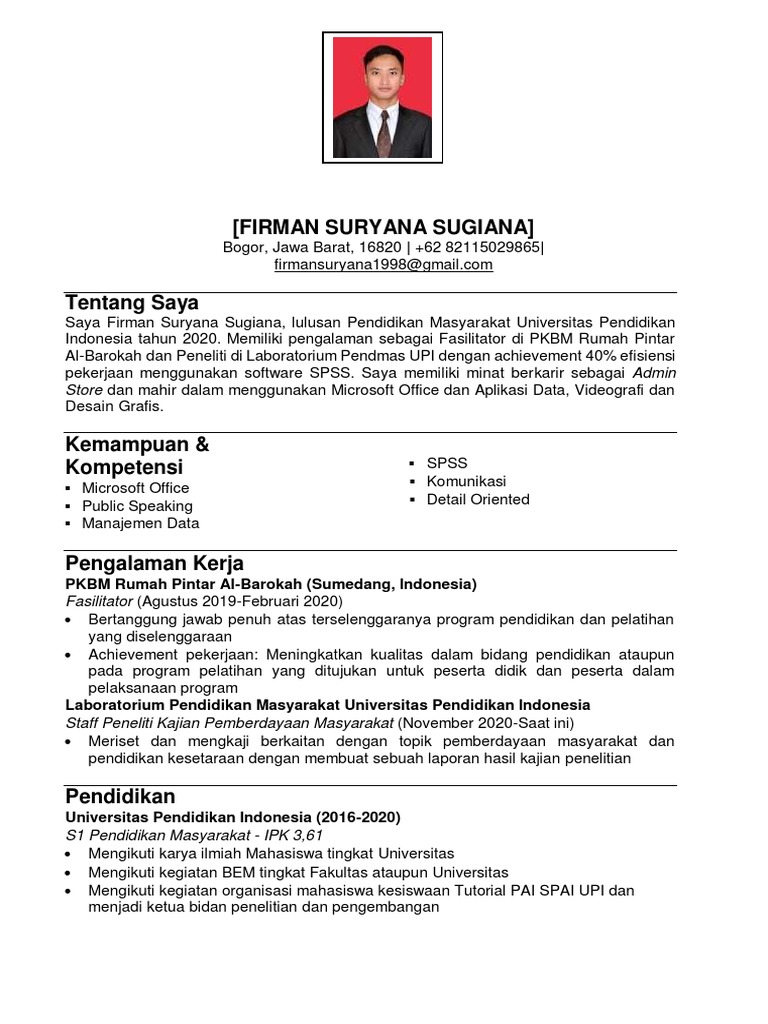 CV Dan Surat Lamaran-Dikonversi | PDF