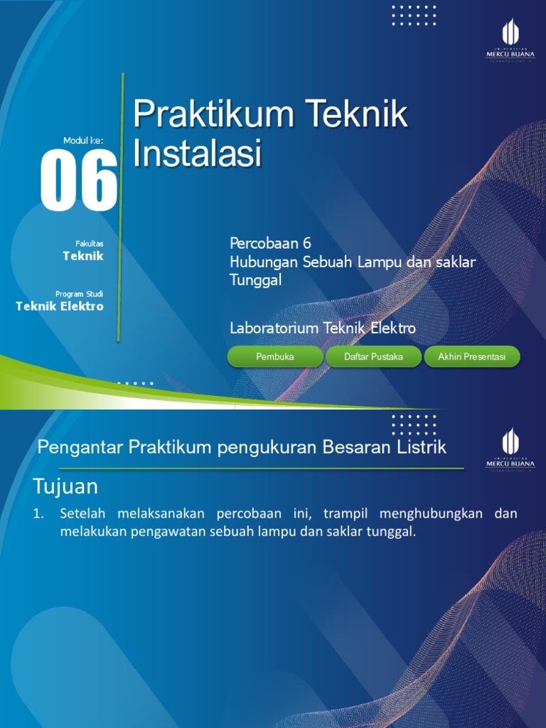 Praktikum Teknik Instalasi | PDF