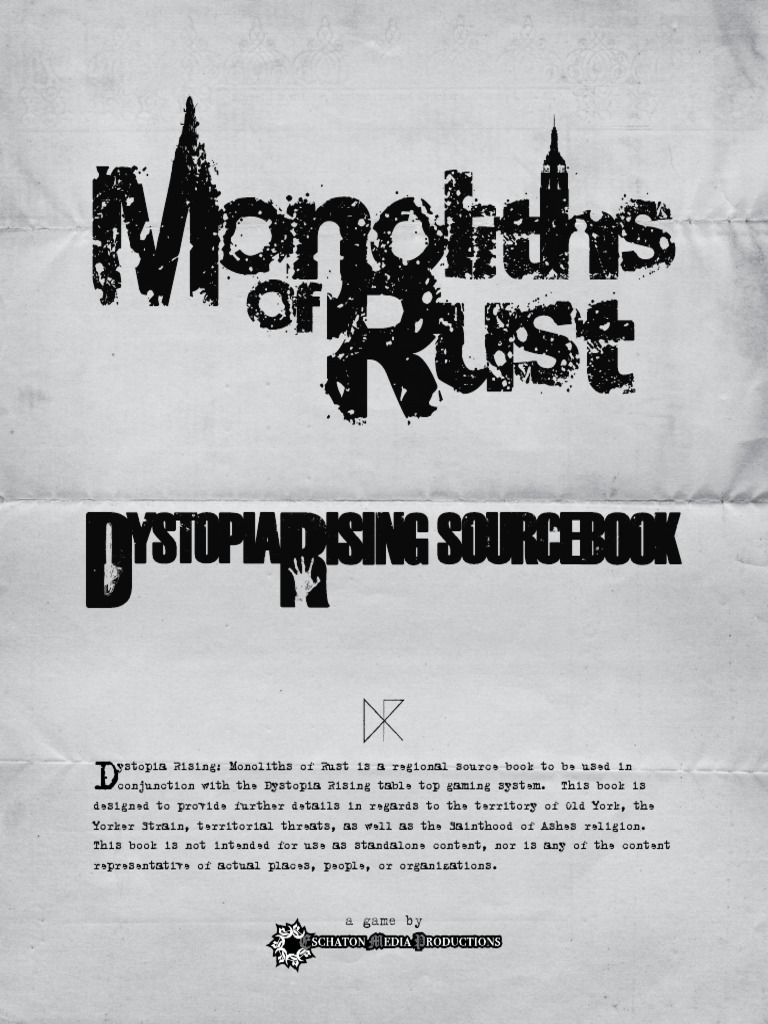 Monoliths of Rust - Dystopia Rising | PDF | Armour