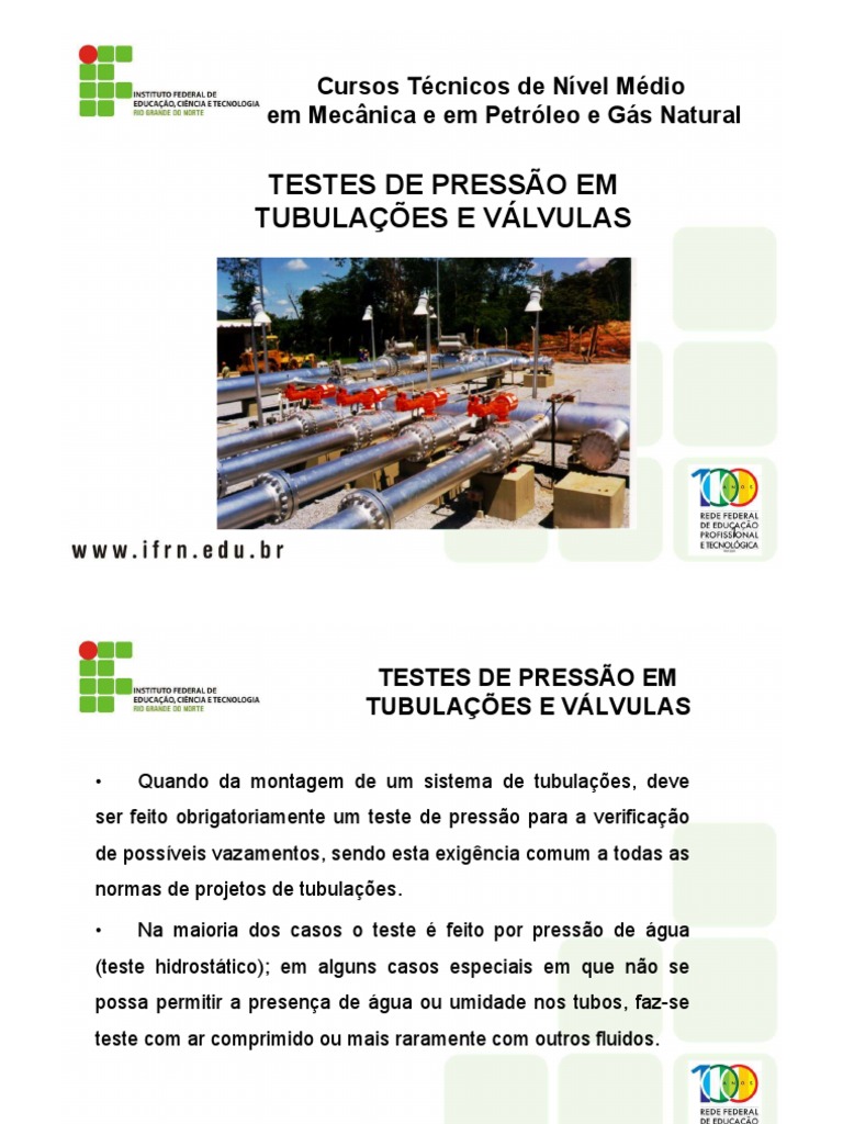 Testes Hidrostáticos Em Tubulações Pdf Pressão Estresse Mecânica
