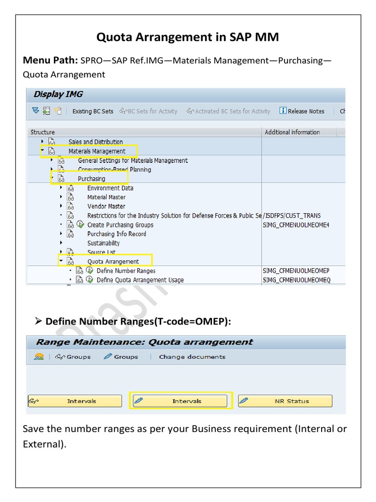 Quota Arrangement in SAP | PDF