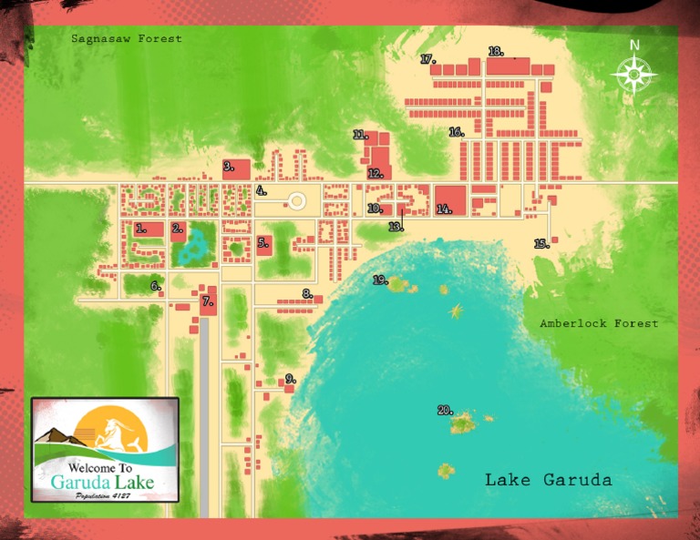 Garuda Lake Map | PDF