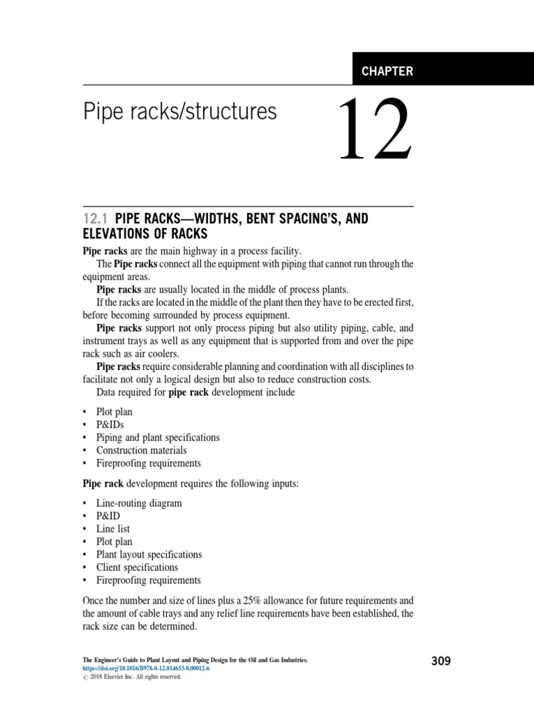Chapter 12 - Pipe Ra - 2018 - The Engineer S Guide To Plant Layout and ...