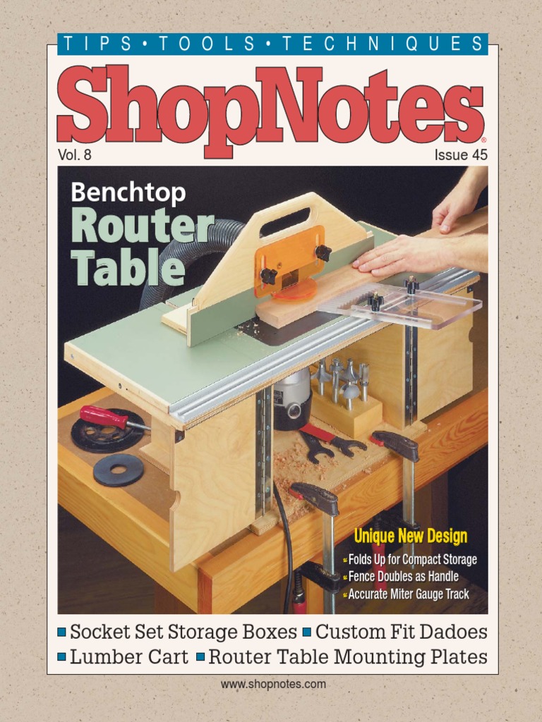 045 Benchtop Router Table | PDF | Wood | Woodworking