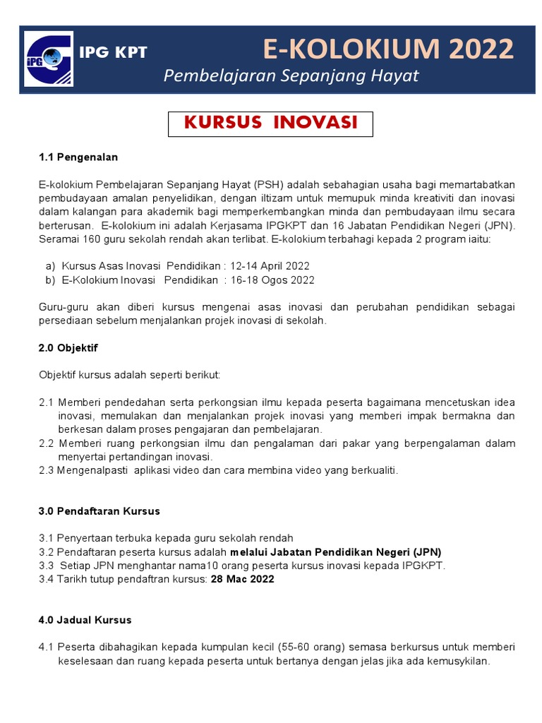 EMPOWERING TEACHERS THROUGH INNOVATION TRAINING | PDF