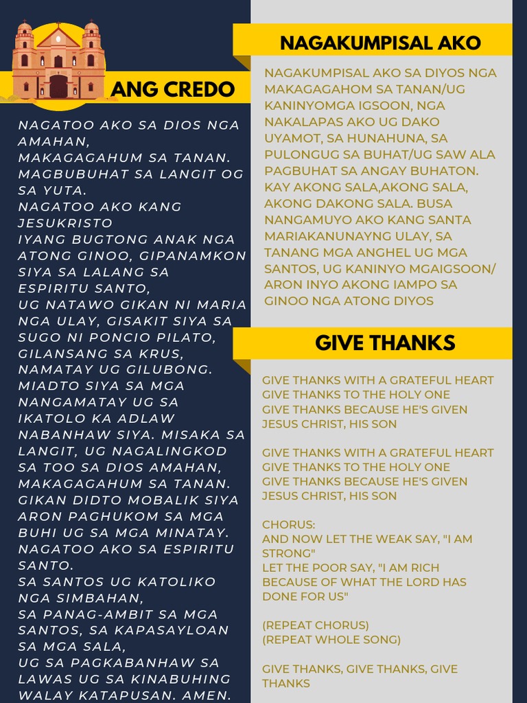 Ang Credo: Nagakumpisal Ako | PDF