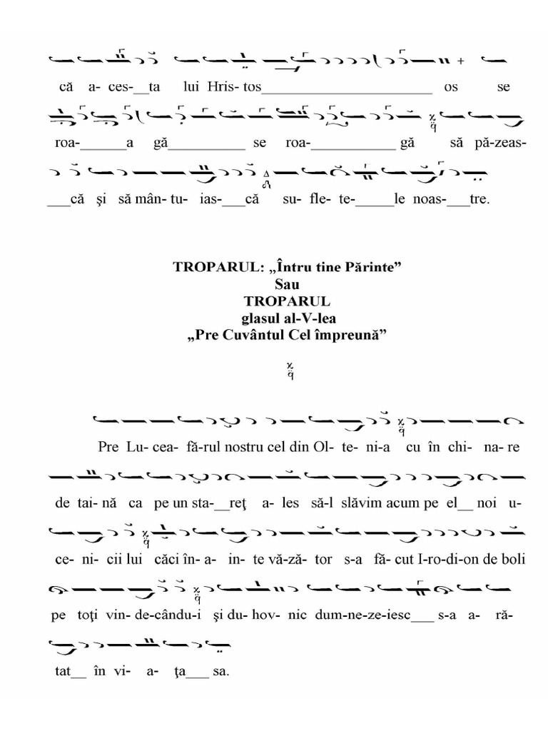 Tropar Sf. Irodion | PDF