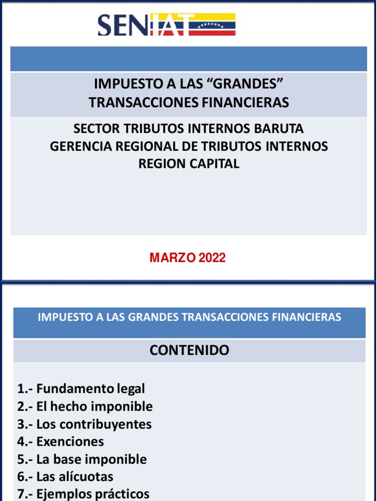 Igtf-Igtf Presentacion | PDF | Impuestos | Bancos