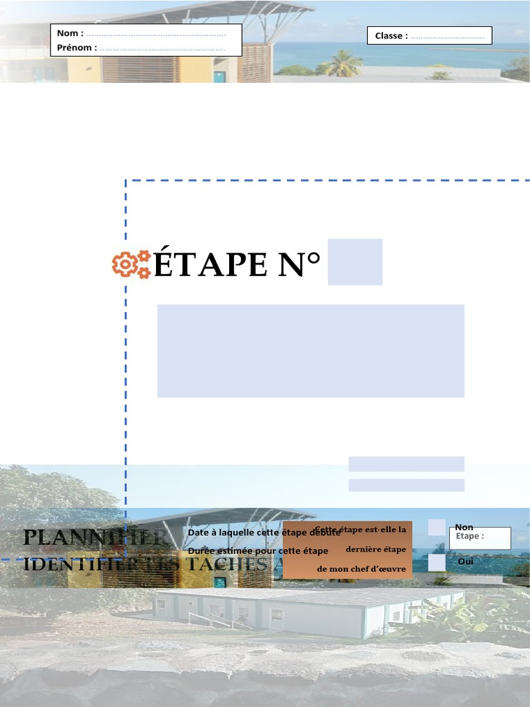 Chef D'oeuvre - Livret Suivi - Etape | PDF