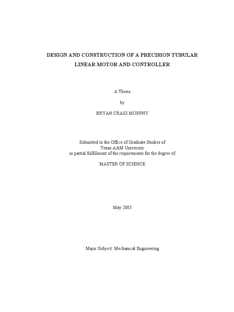 Build and Design A Linear Motor | PDF