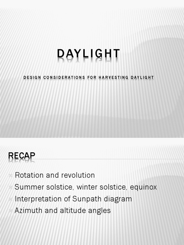 Daylight 2020 | PDF