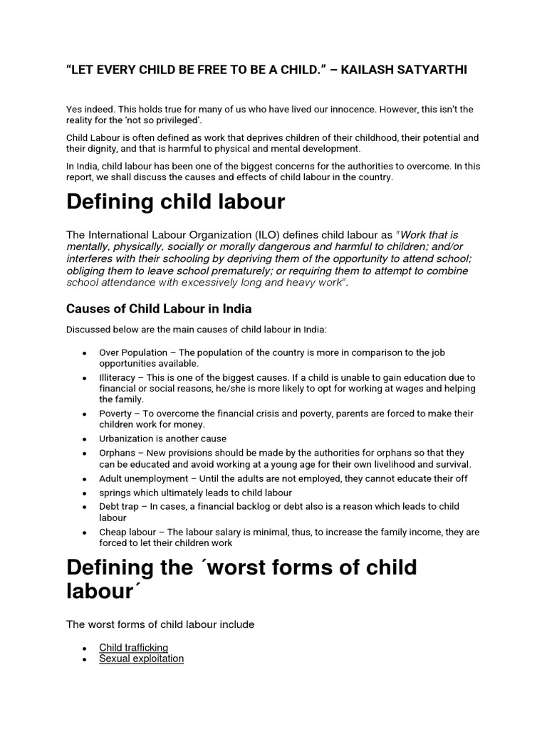 Child Labour | PDF | Child Labour | Agriculture