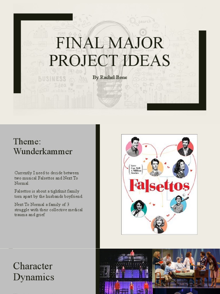 Major Project Ideas: Musical Themes & Concepts | PDF