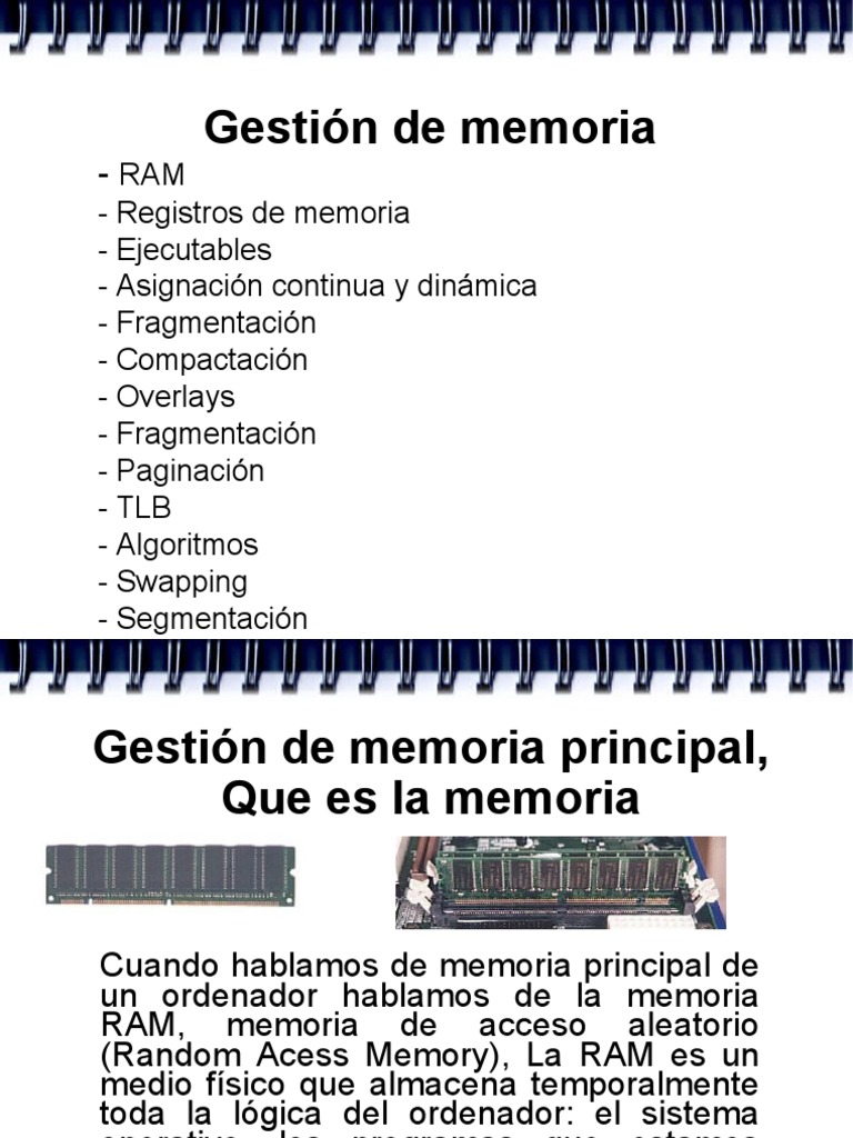 Administración de Memoria Por El Sistema Operativo | PDF | Programa de ...