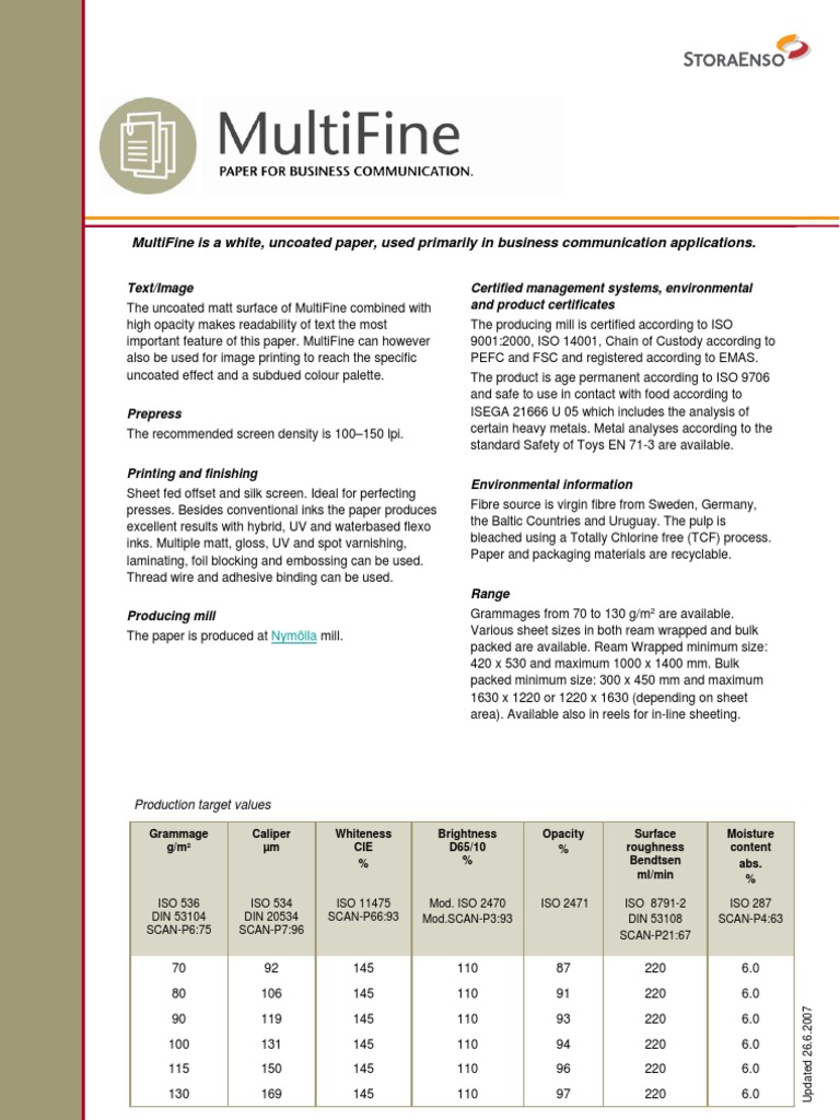 Multi Fine | PDF | Paper | Industrial Processes