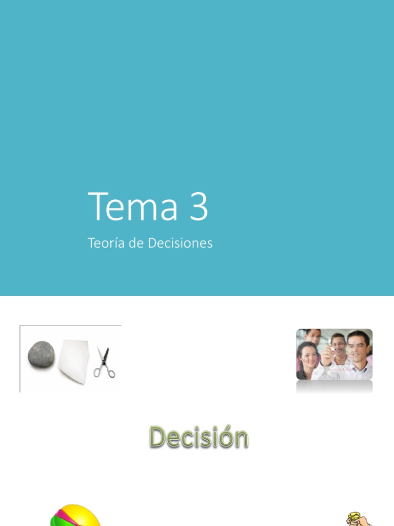 Tema 3 Teoría de Decisiones-1 | PDF