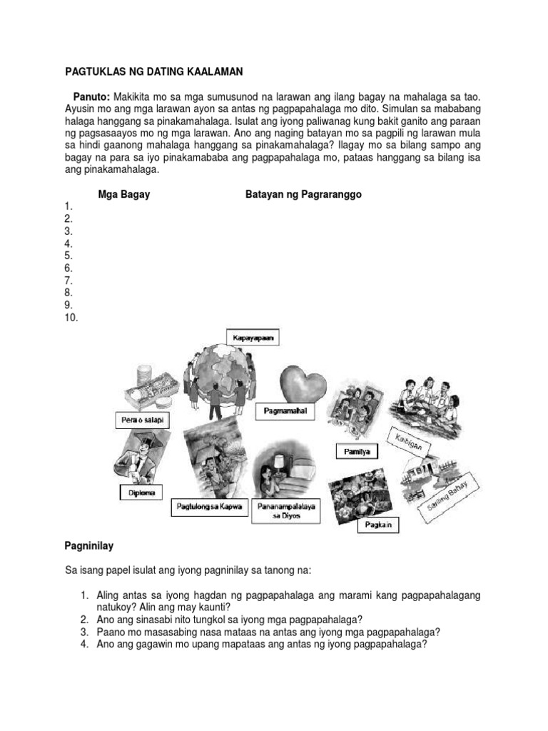 ESP - Mga Gawain | PDF