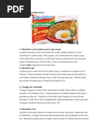 Teks Prosedur Mie Instan | PDF