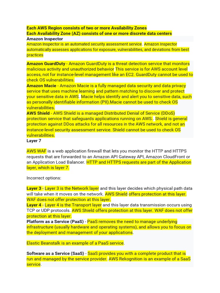 AWS Notes | PDF | Cloud Computing | Amazon Web Services