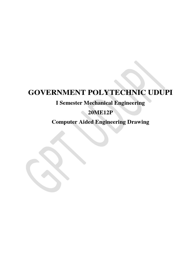 Caed PDF Notes I Sem | PDF | Pencil | Circle
